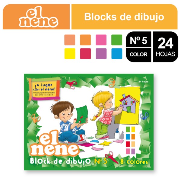 El Nene Block Color N°5 | Angel Estrada Online