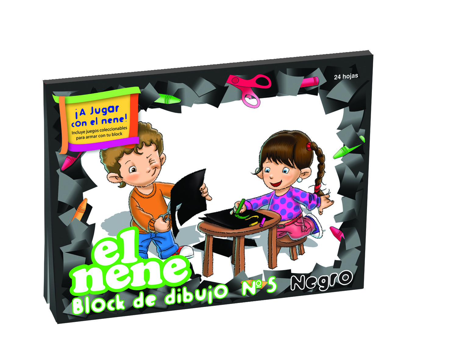 Block El Nene N°5 Negro 24 hojas | Angel Estrada Online